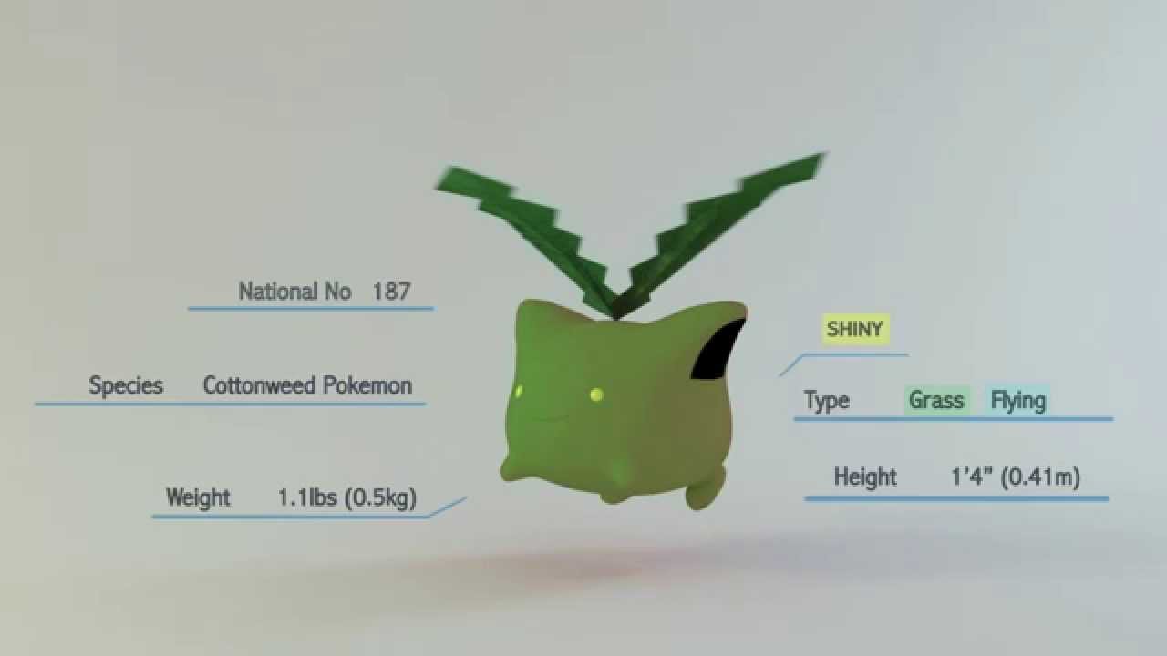 Pokedex entry 187 Hoppip - YouTube