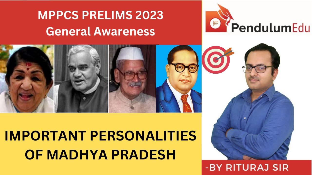 Famous Personalities of Madhya Pradesh | MP GK for MPPCS 2023 - YouTube