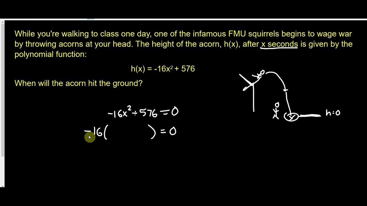 Math 111 Lesson 1.6: Solving by Factoring and Word Problems - YouTube
