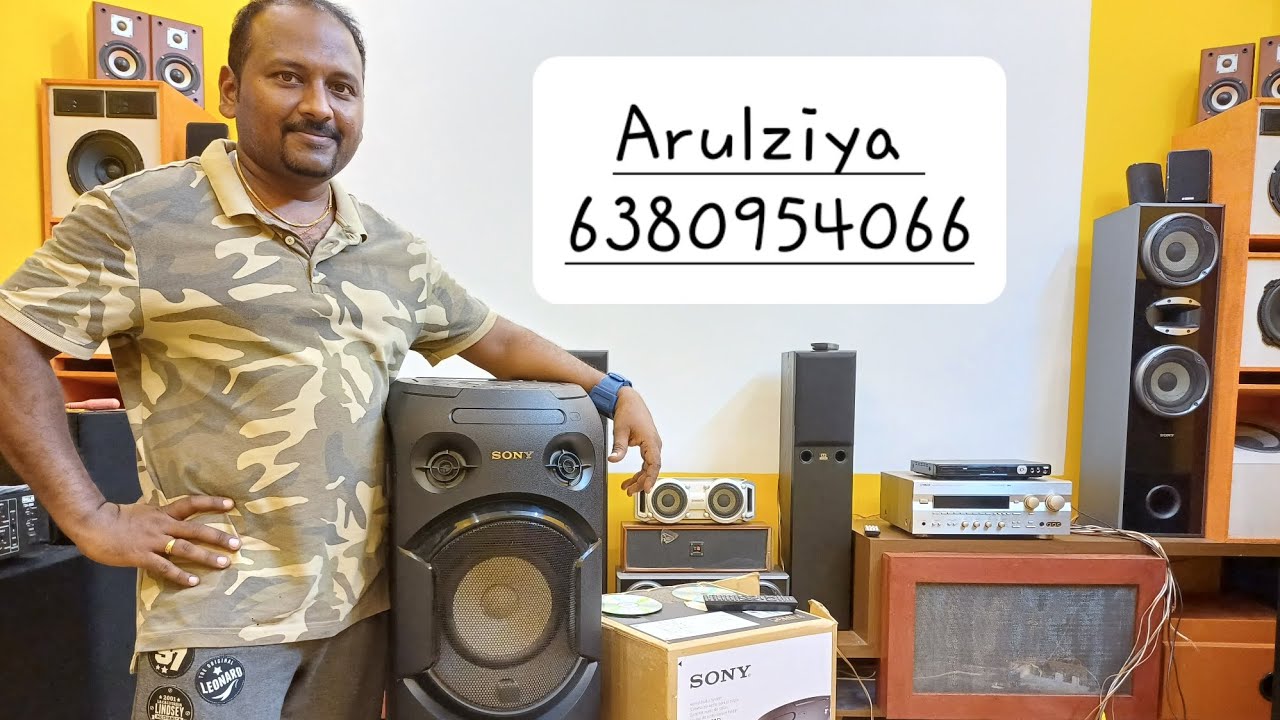 sony portable dj...MHC V21D - YouTube