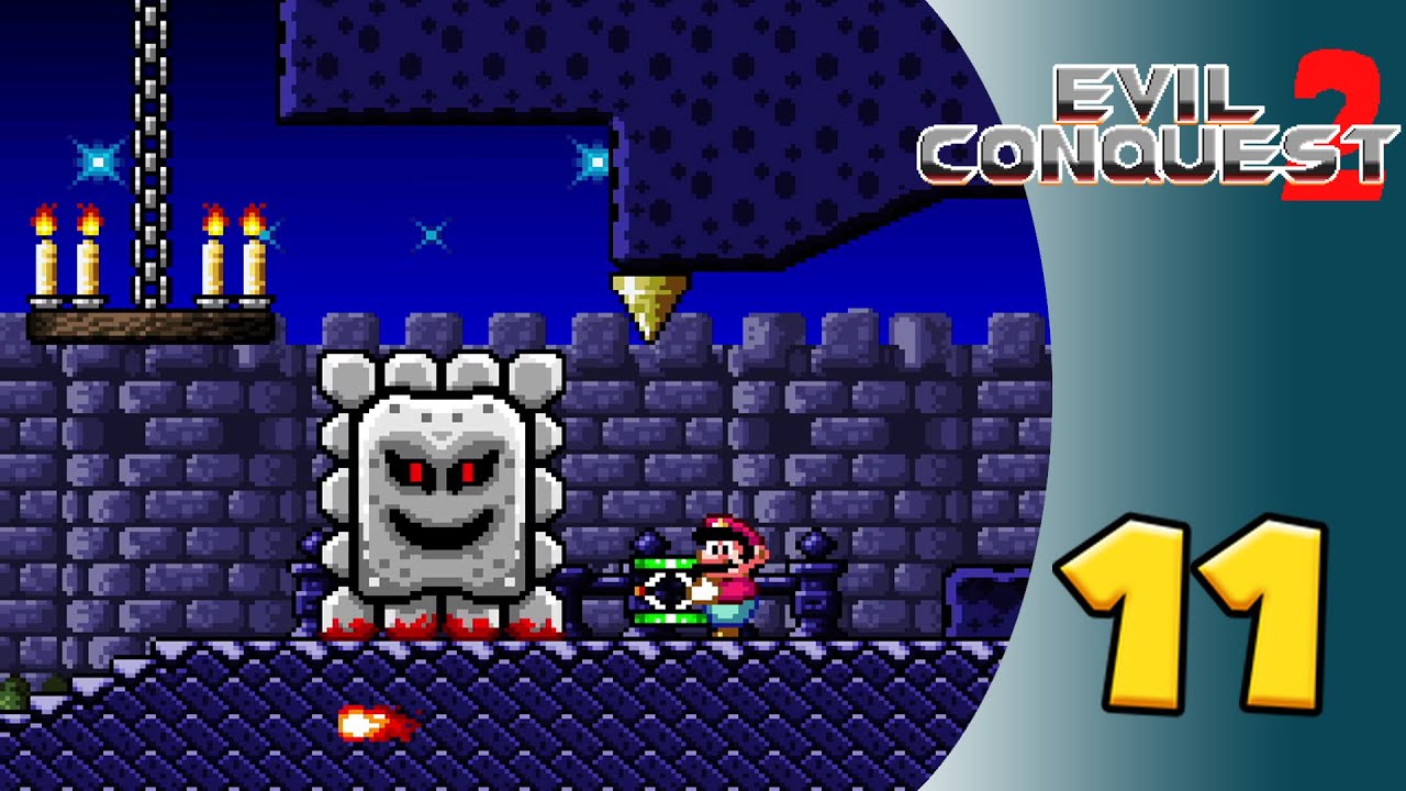 Evil Conquest 2 [SMW-Hack] - Part 11 - Gruselige Thwomps - YouTube