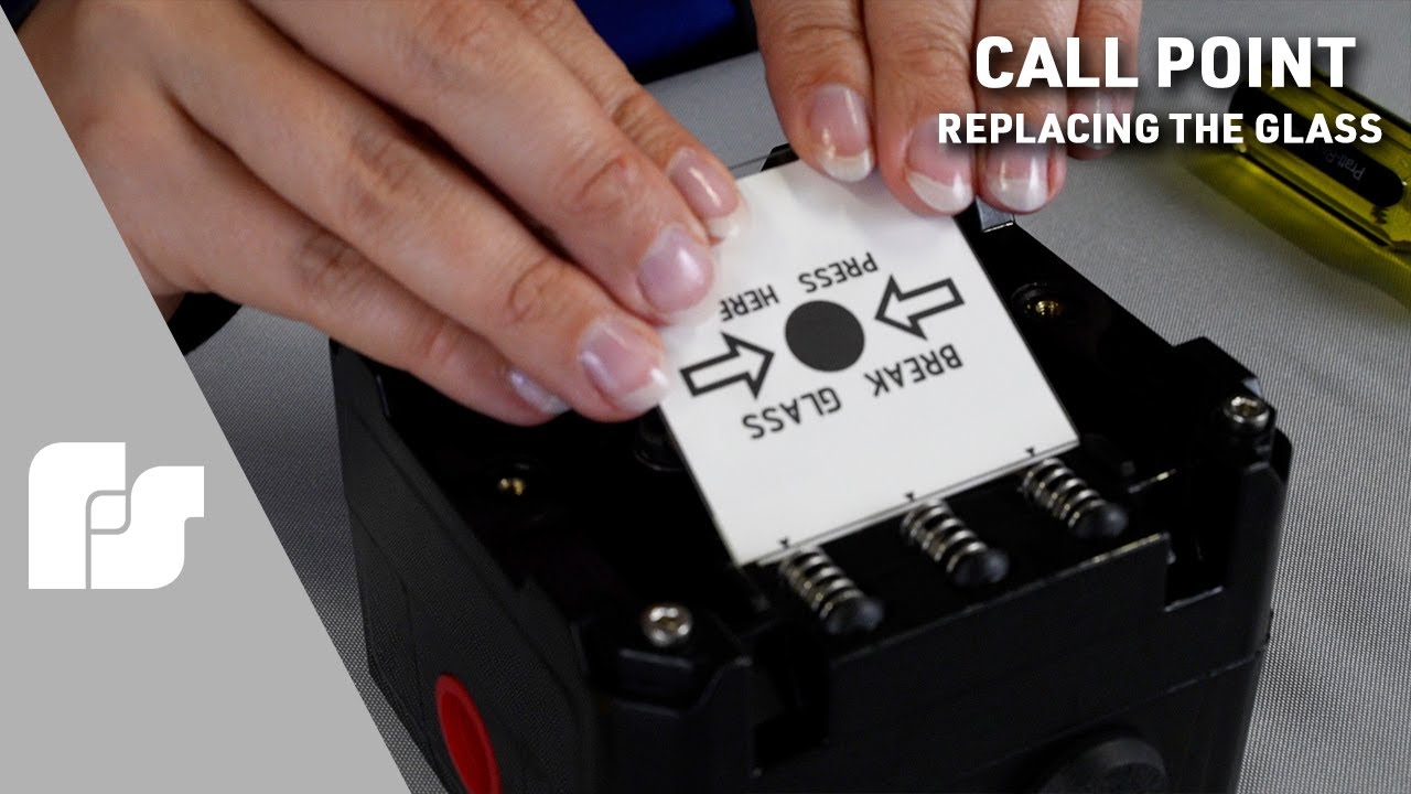 Replacing the Glass on a Federal Signal Break Glass Call Point - YouTube