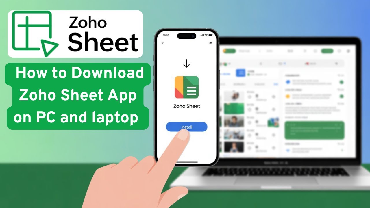 How to Download Zoho Sheet App on PC and laptop | Install Zoho Sheets ...