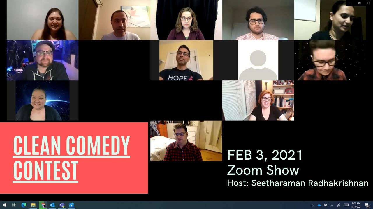 Clean Comedy Contest | Zoom Show | Stand-Up Comedy - YouTube