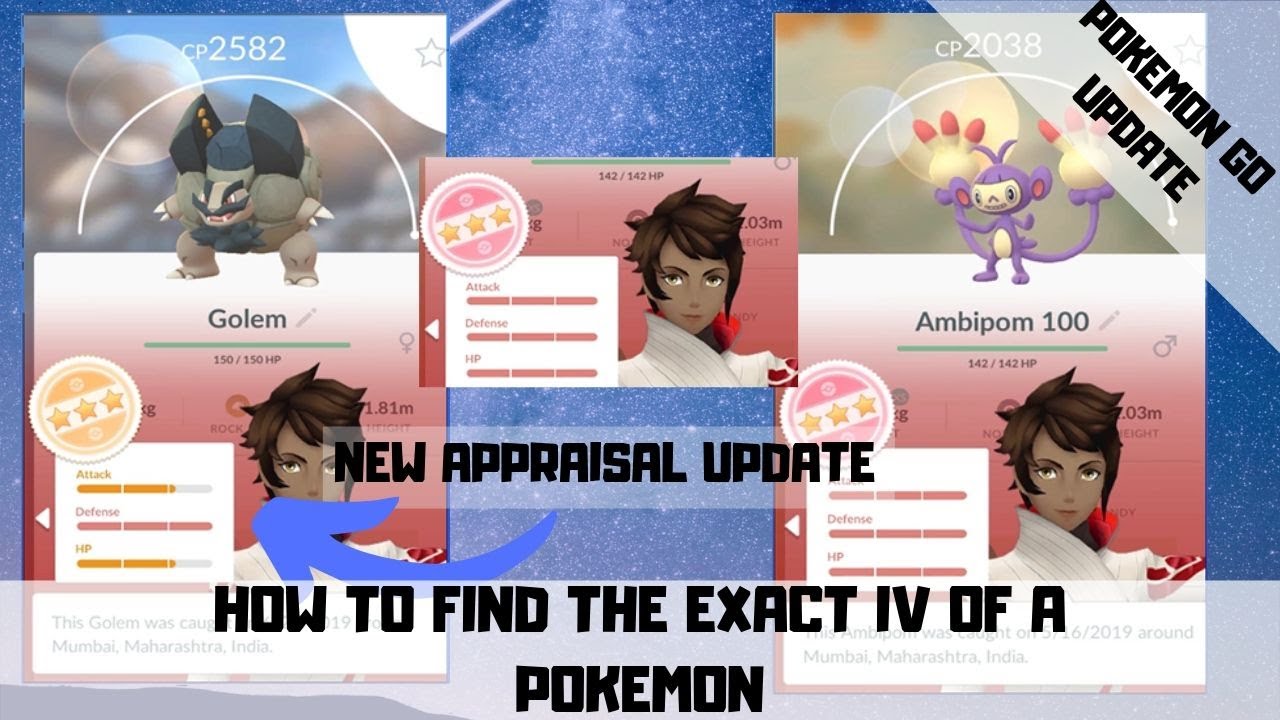 HOW TO FIND THE EXACT IV OF A POKEMON USING THE NEW APPRAISAL UPDATE ...