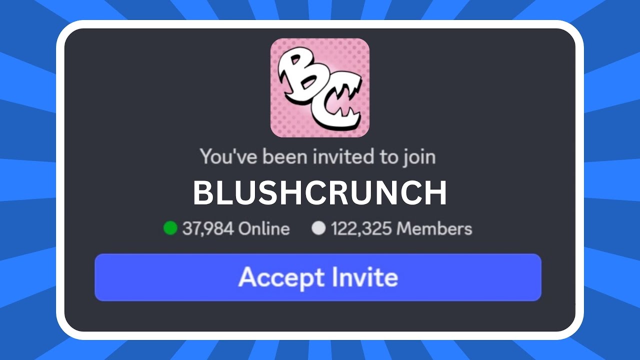 How to Join BlushCrunch Studio Discord Server - YouTube
