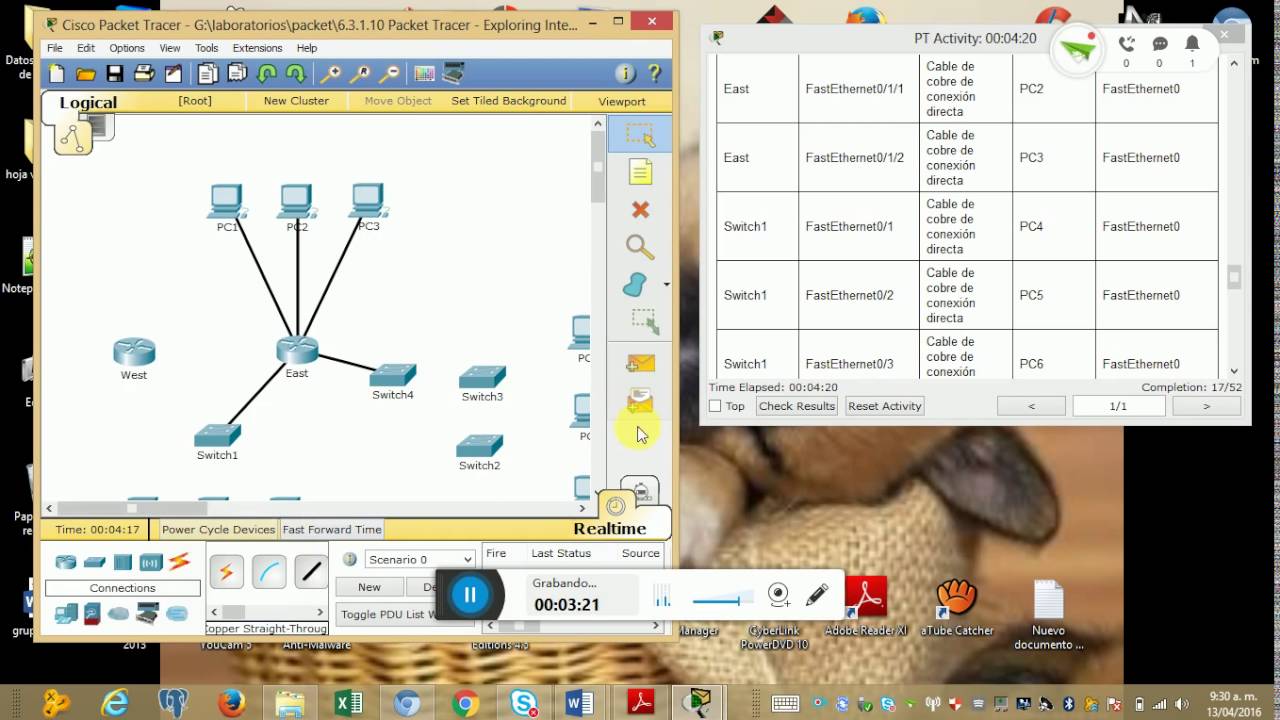 6.3.1.10 exploración de dispositivos de internetworking - YouTube