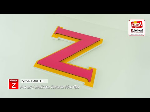 Forex - Dekota Işıksız Kesme Harfler - Örnek Z - Full HD 1080p