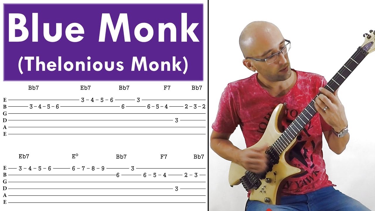 como tocar BLUE MONK na guitarra / com tablatura - YouTube