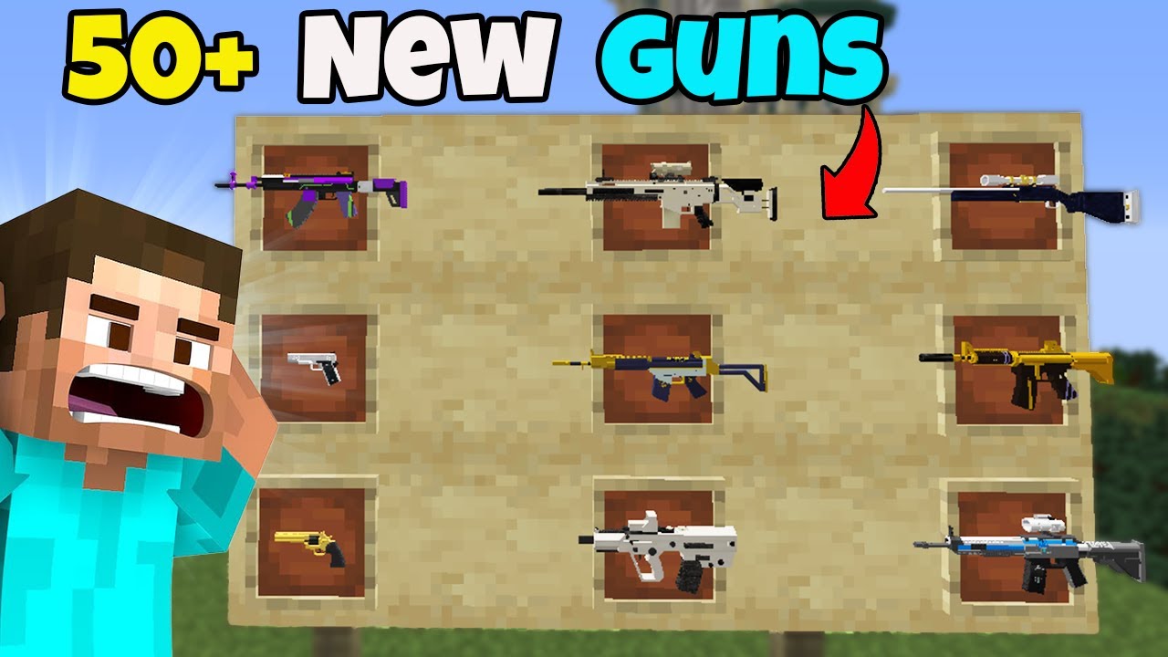 50+ New Guns In Minecraft | Gun Mod Minecraft | Minecraft Gun Mod - YouTube