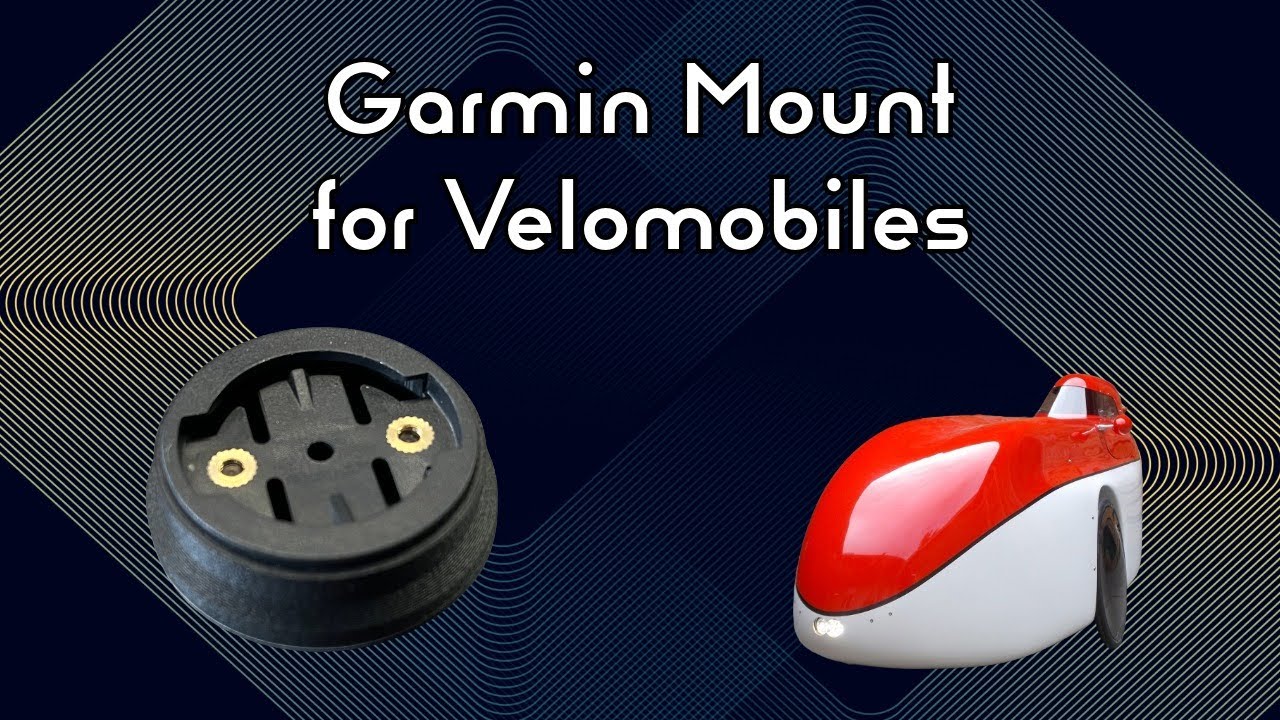 Garmin Adhesive Mount for Velomobiles - YouTube