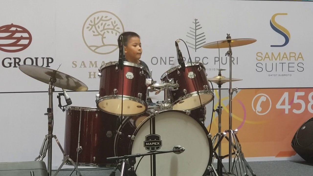 Feeling High (drum cover) Nathan Alvaro 10 year old kid drummer - YouTube