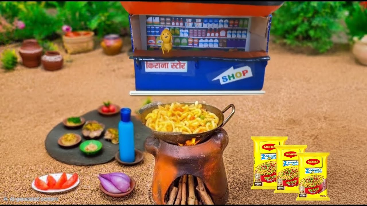 how to Maggi Masala | Maggi Recipe |DIY MAGGIE MAKING |Miniature Maggi ...