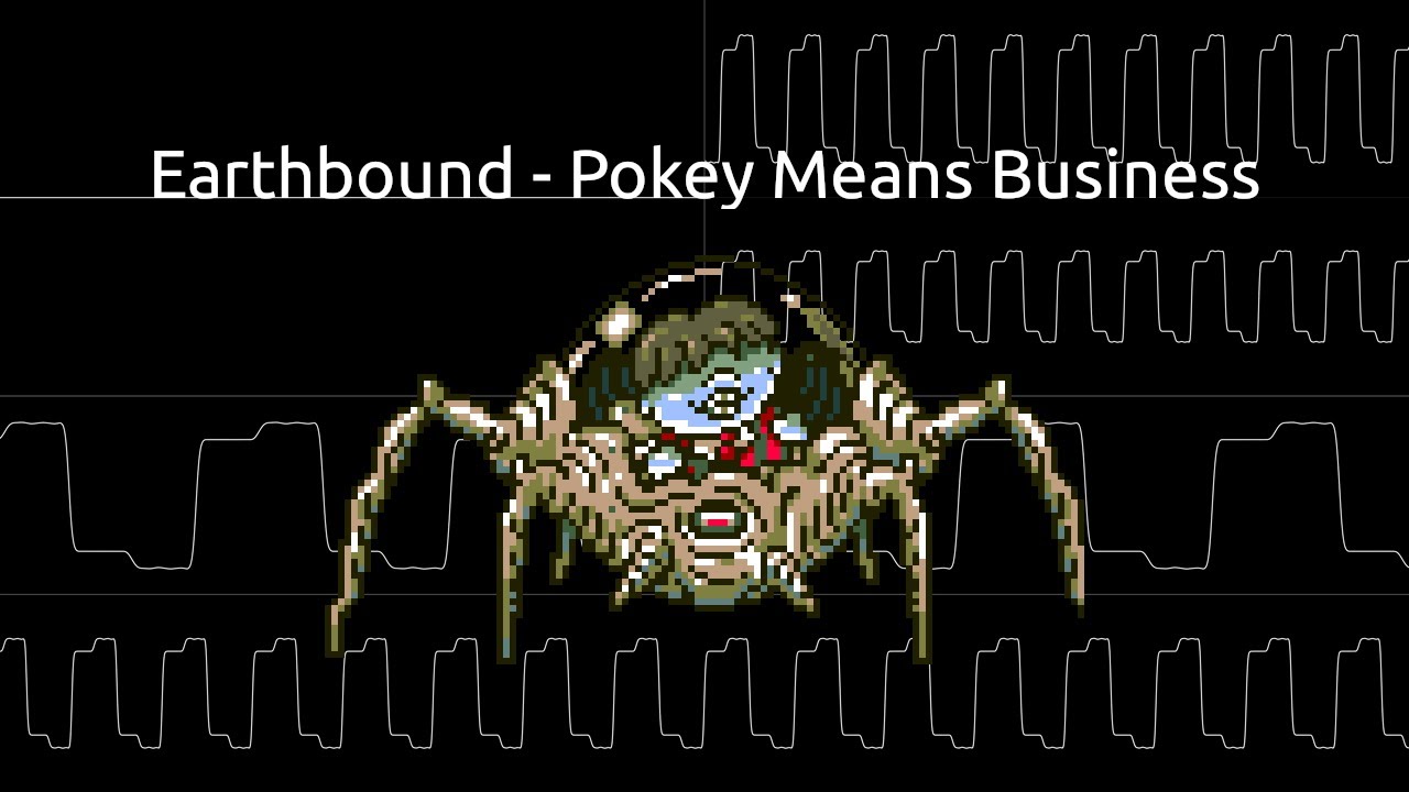 Earthbound - Pokey Means Business | Oscilloscope view - YouTube