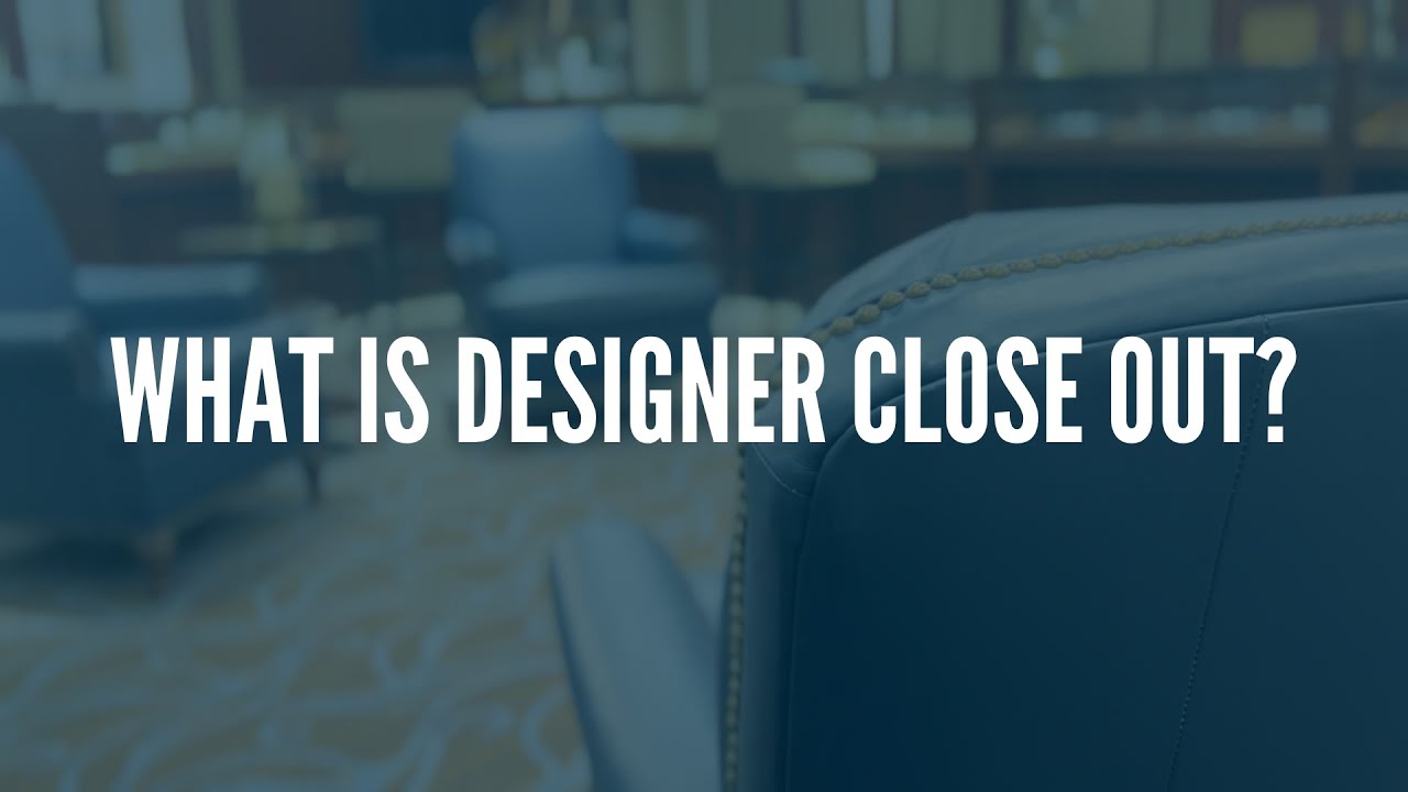 What is Designer Closeout? - YouTube