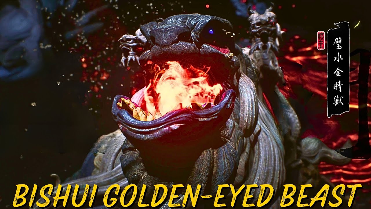 Black Myth: Wukong - BISHUI GOLDEN-EYED BEAST Secret Boss Fight (1st ...