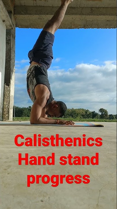 calisthenics handstand progress step 1 - YouTube