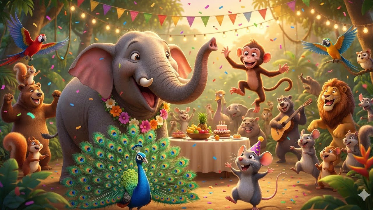 🌳Jungle Songs for Kids - Jungle ke beach ek mela hai 🐀 - YouTube