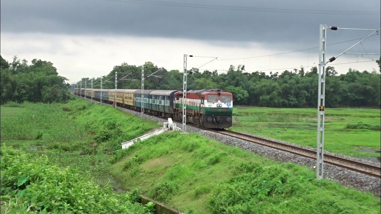 15664 Silchar-Agartala Express Hauled by WDP4D 40602 - YouTube