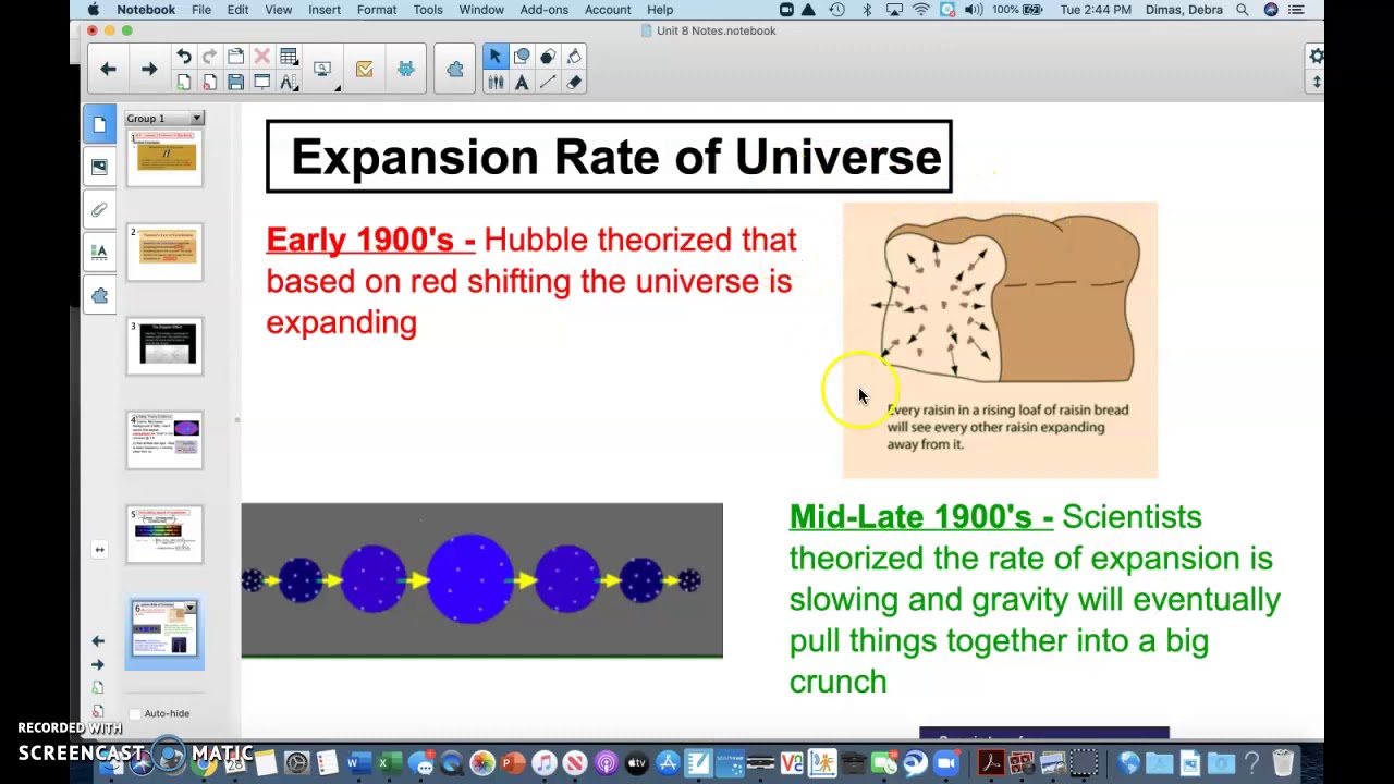 Unit 8 Lesson 2 Big Bang Evidence Notes - YouTube