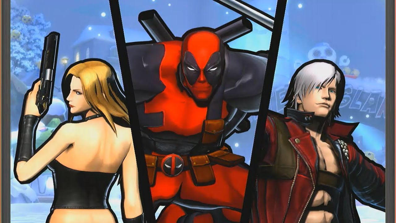 Ultimate Marvel VS Capcom 3 Deadpool Dante Trish request - YouTube