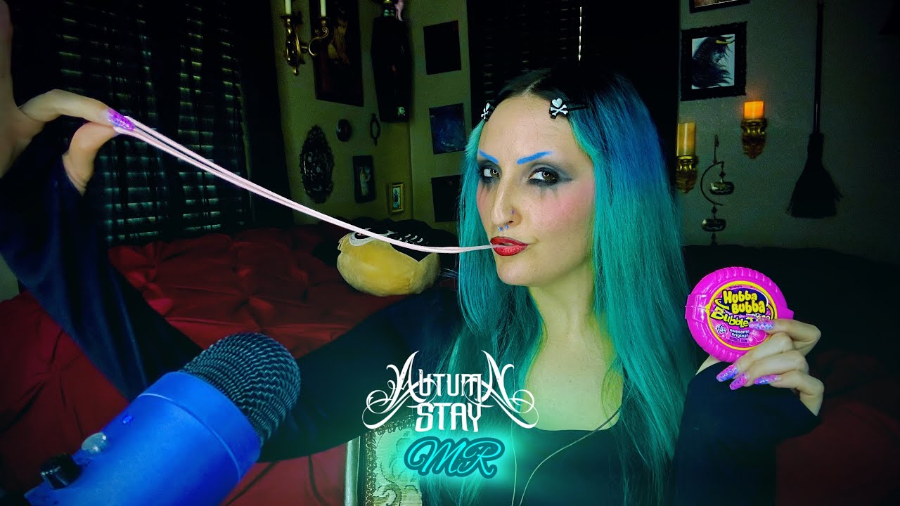 ASMR | GOTH GIRL GUM CHEWING & WHISPERS | 200% SENSITIVITY #asmr # ...