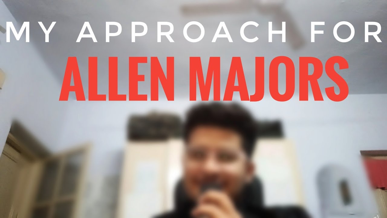 How I am approaching ALLEN MAJORS 2026 as a second year NEET DROPPER # ...