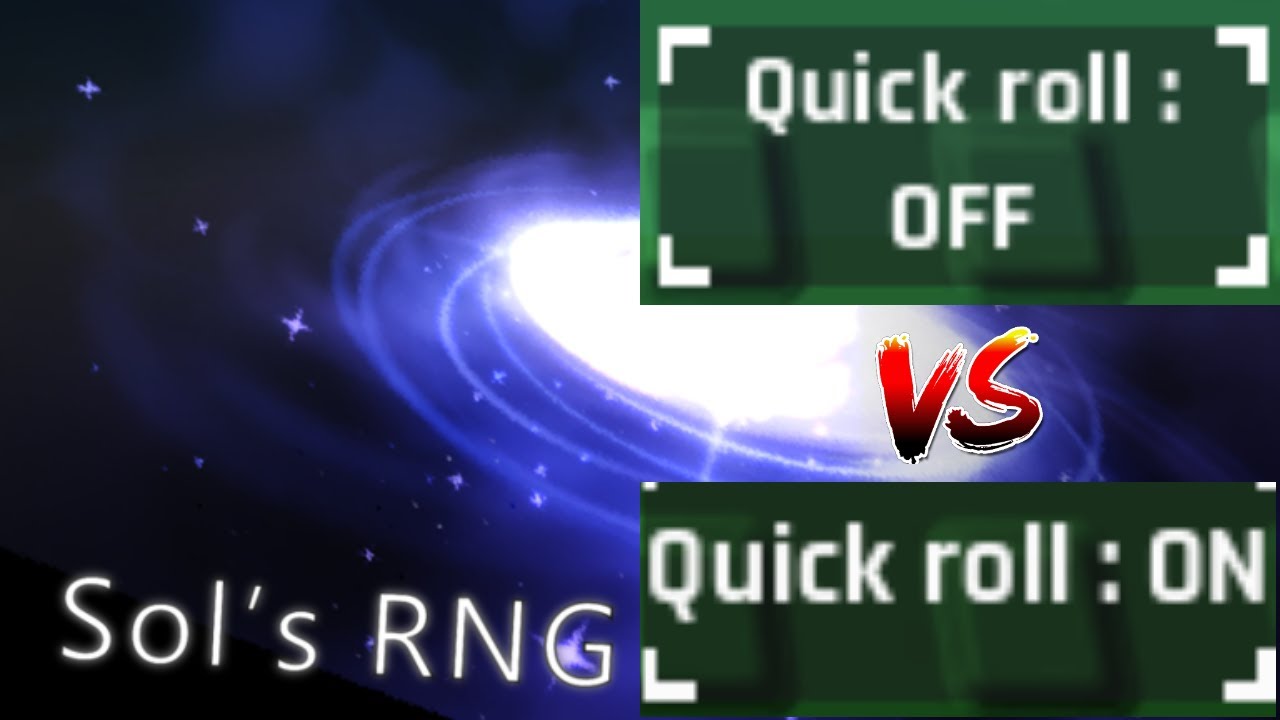 8 hour timelapse quick roll vs no quick roll | Sol's RNG - YouTube