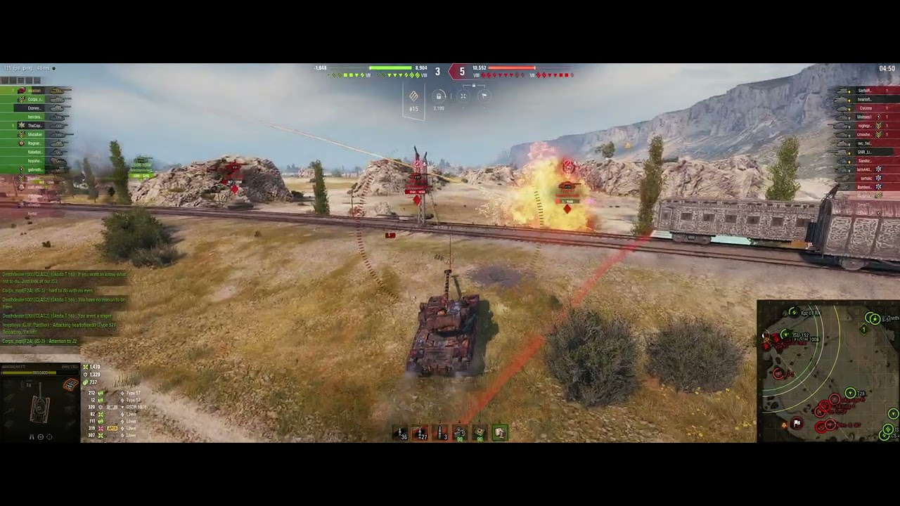 WOT tier 8 Sweden premium Heavy Tank Emil 1951 daily play XV 坦克世界（战车世界 ...