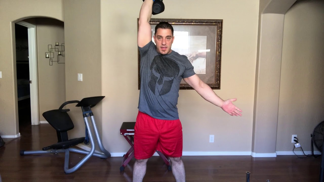 Kettlebell Squat Curl Press - YouTube