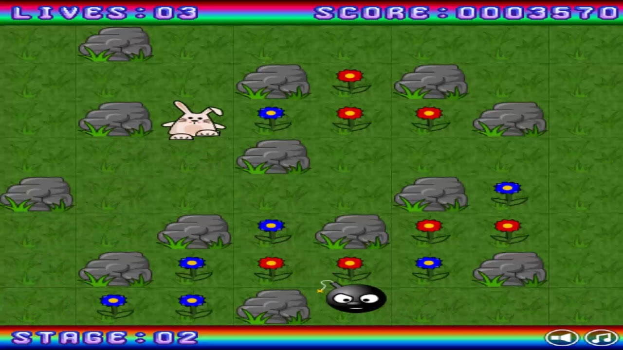 BUNNY RUN BUNNYRUN ONLINE PACMAN PAC MAN GAME FROM PACMANGAME ORG - YouTube