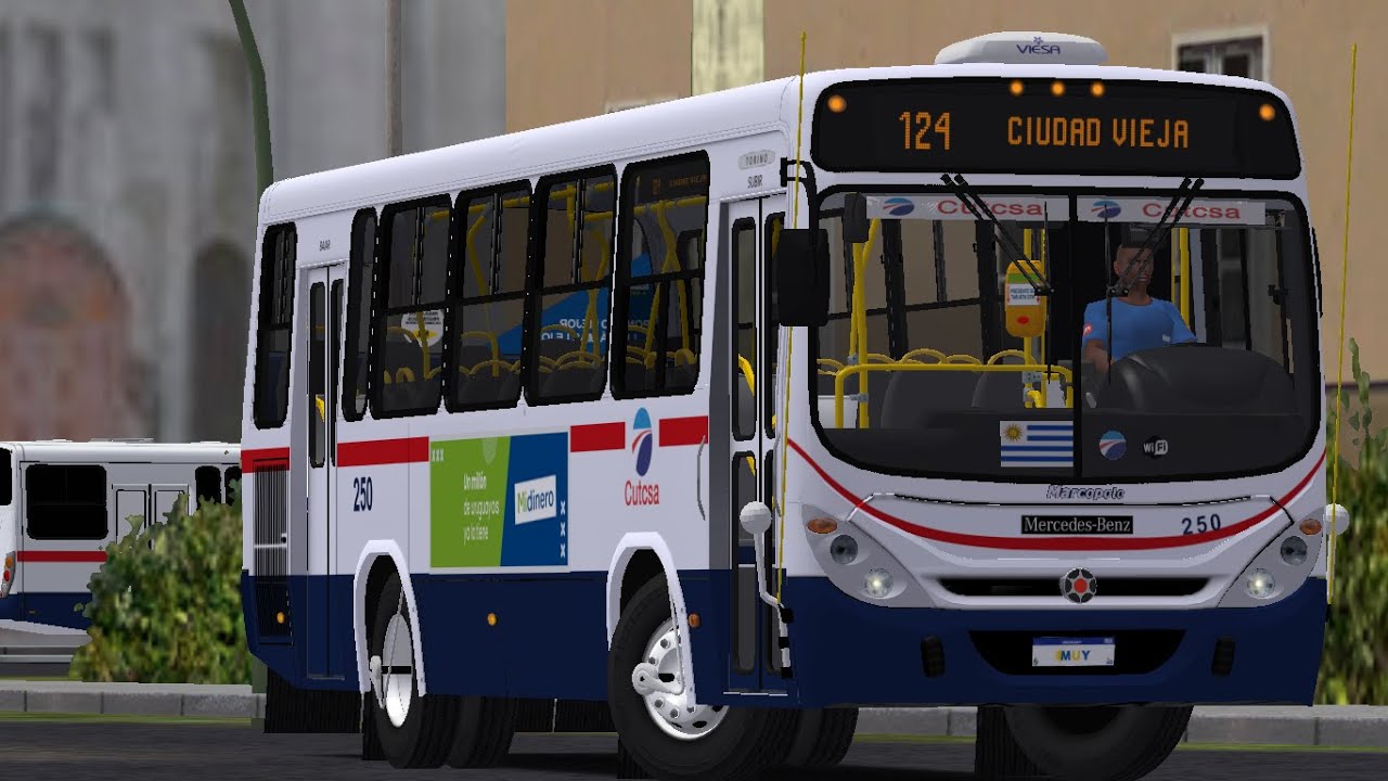 OMSI 2— Linea 124 -CUTCSA- Mapa Montevideo Ficticio V3 BETA - YouTube
