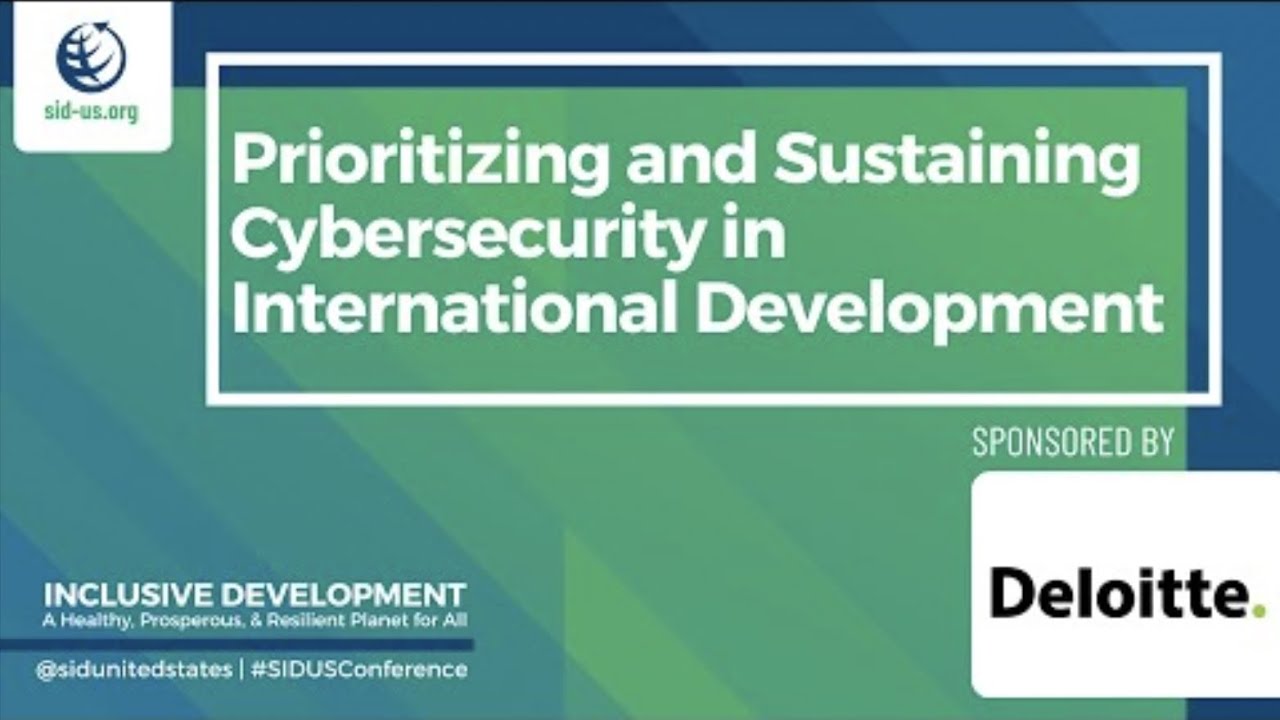 Digital and Cybersecurity Issues | Breakout Session, Deloitte | SID-US 2022 Conference - YouTube