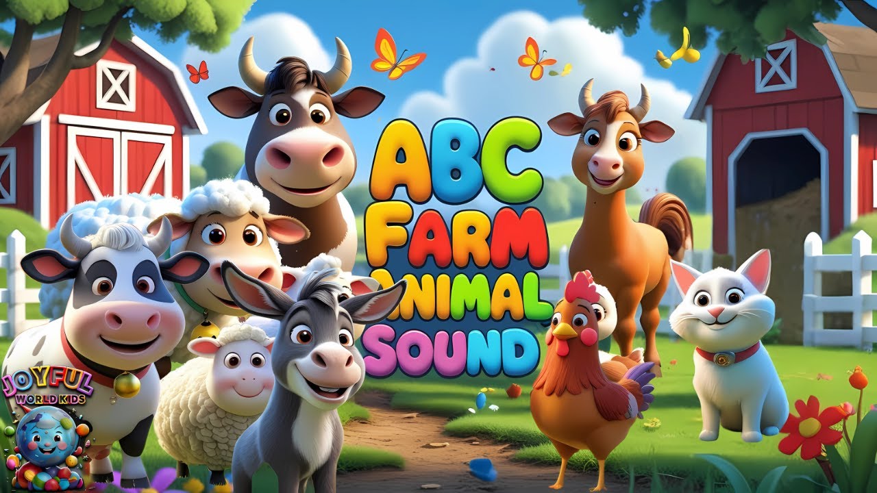 Animal ABC 11TH4 | Farm Animal Sounds Song + More Kids Songs # ...