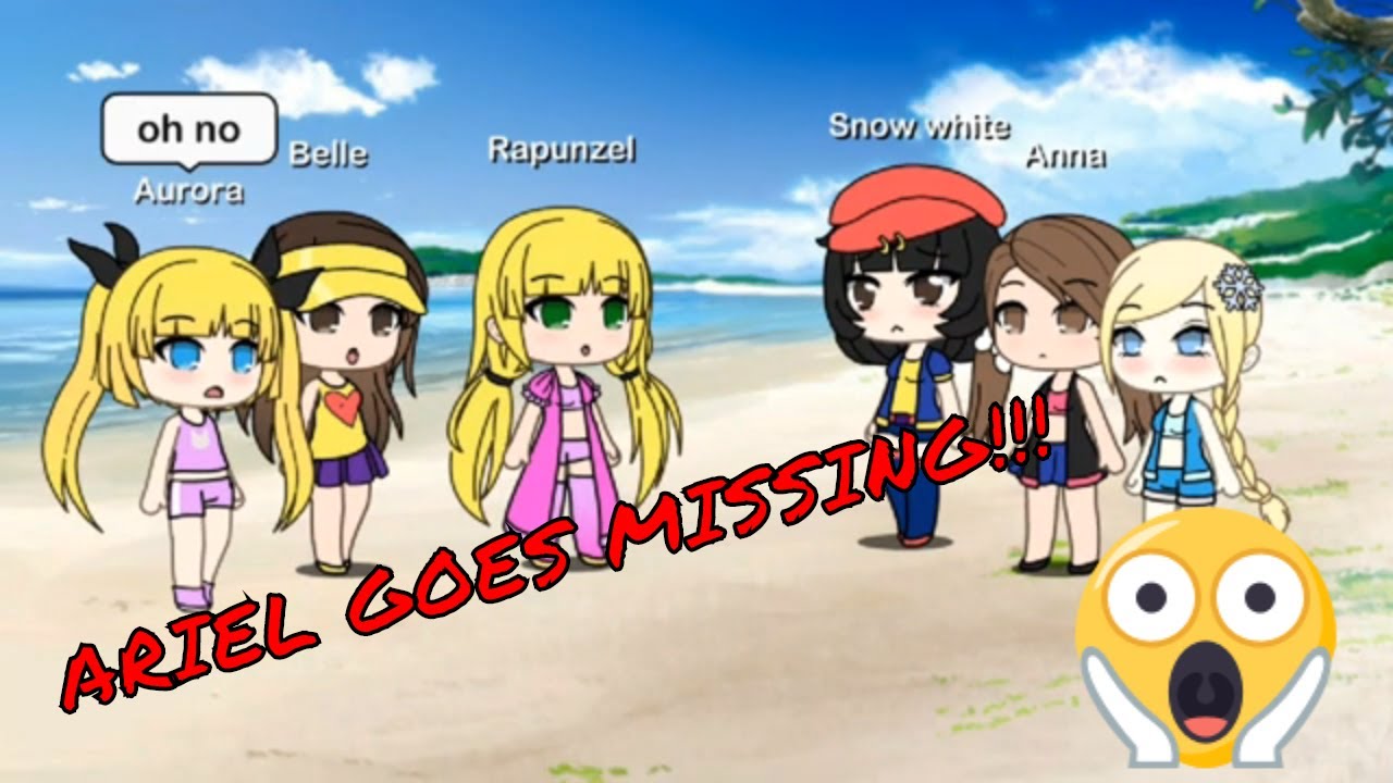 Disney Princesses at the beach | Episode 2| Gacha life| Gacha ...
