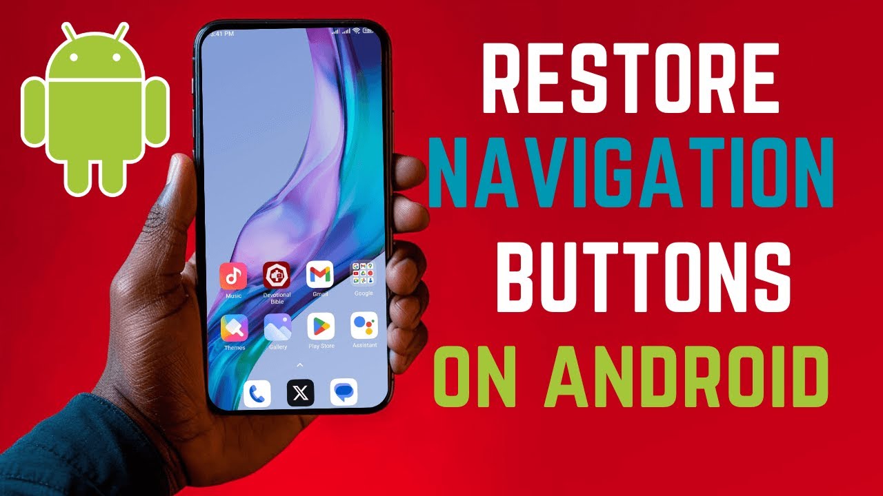 How To Restore Navigation Buttons On Android Smartphone - YouTube