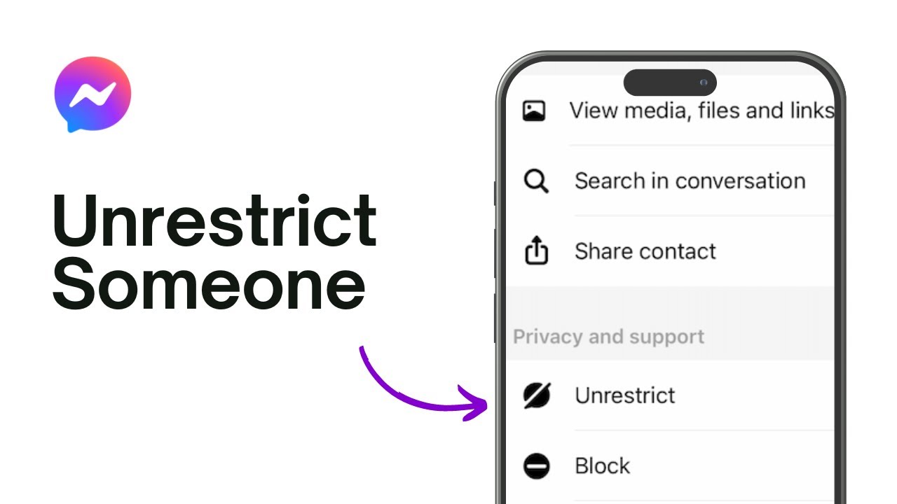 How to Unrestrict Someone on Messenger | Remove Restriction on ...