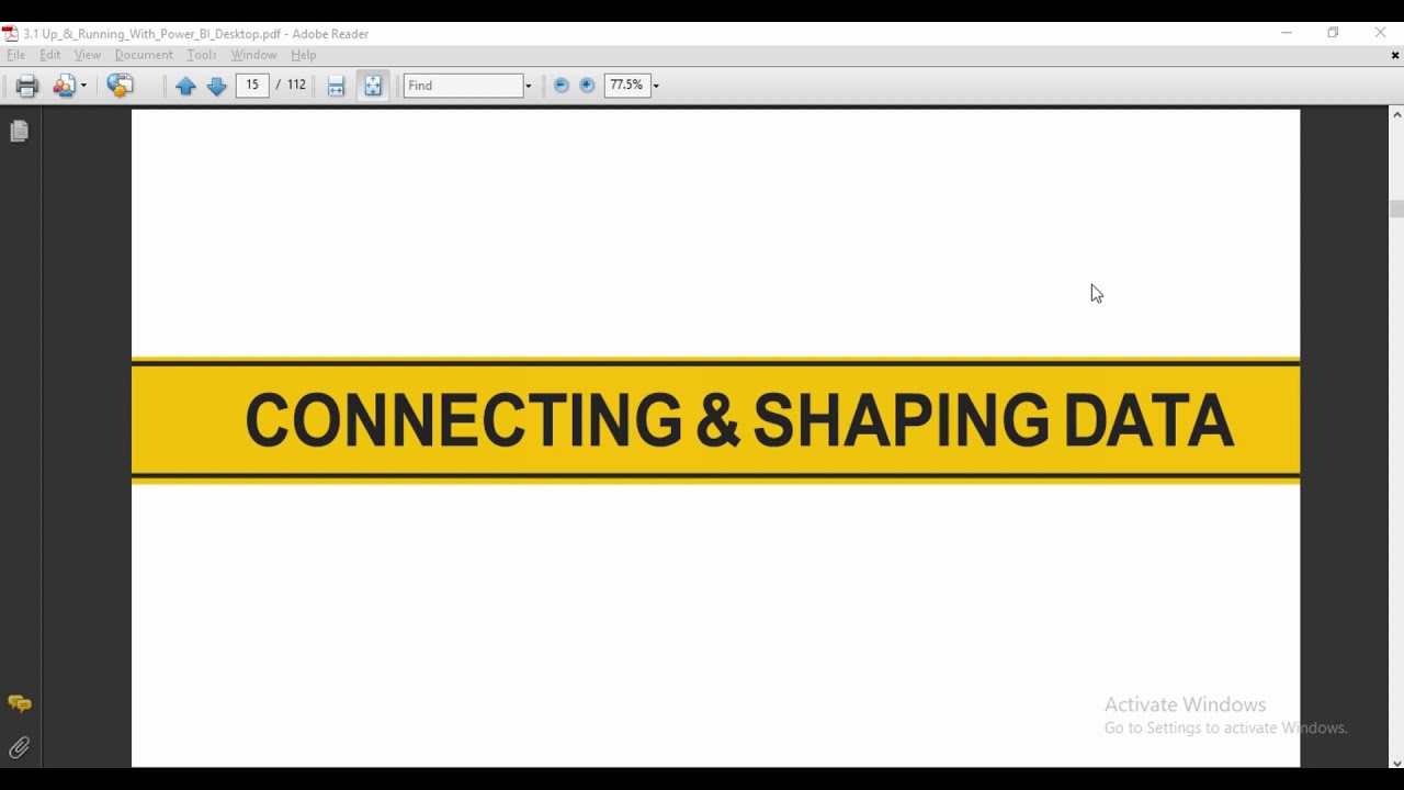 07 Microsoft Power BI - Introduction to Connecting and Shaping Data ...