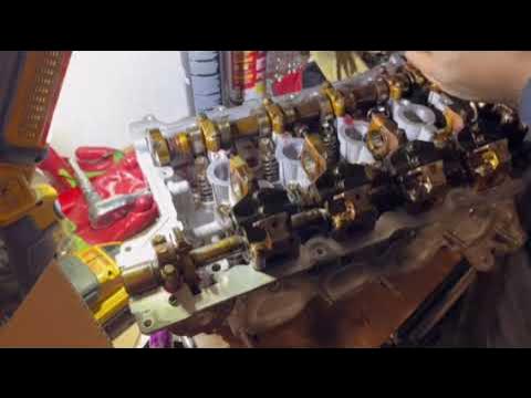 Mini cooper R56 N12 cylinder head assembly part1 - YouTube
