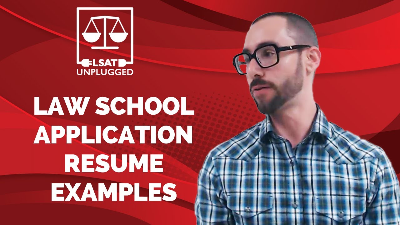 Law school application resume examples - YouTube