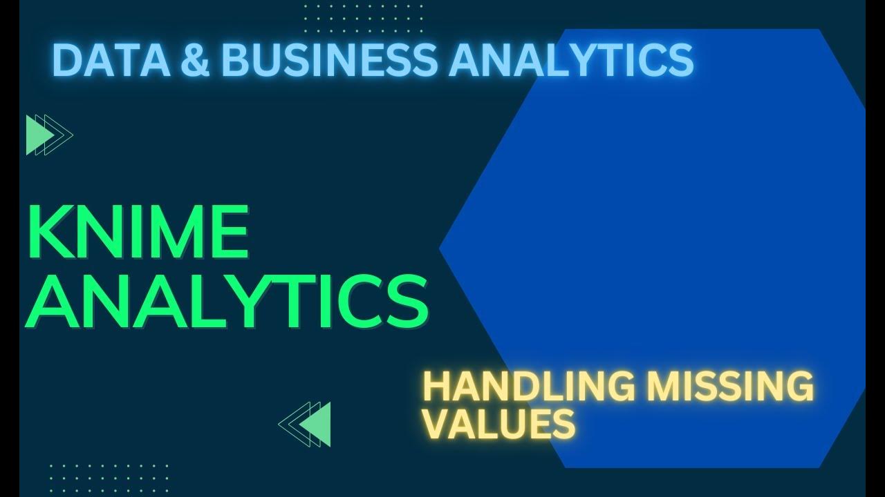 KNIME analytics handling missing values - YouTube
