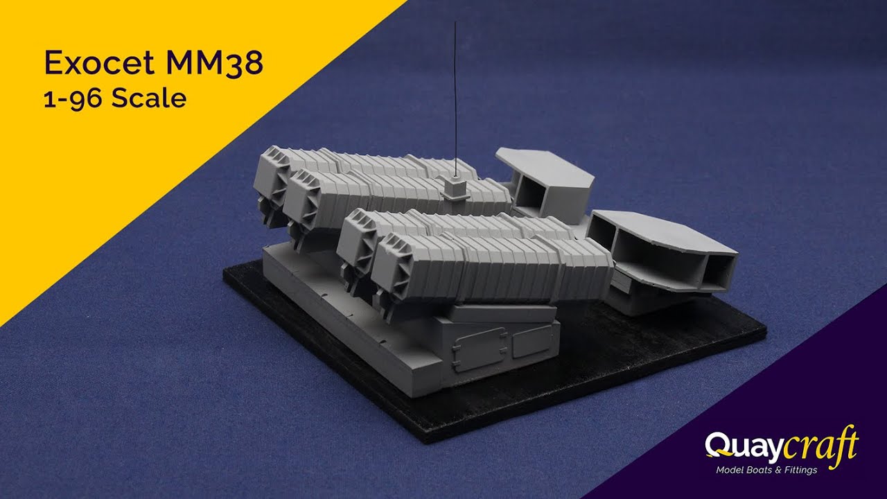Exocet MM38 launch system – 1-96 scale - YouTube