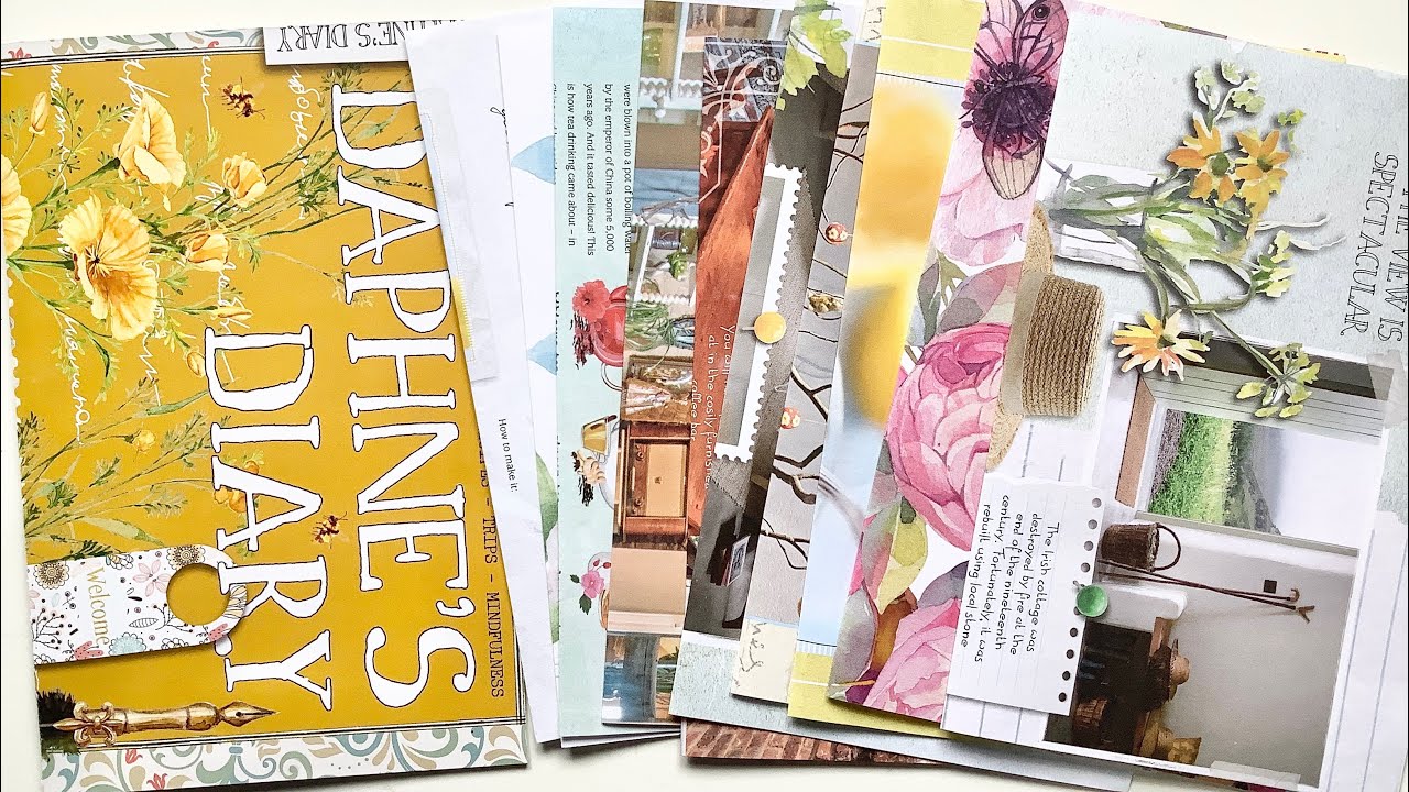 Folding Daphne’s Diary pages sideways for a journal - YouTube