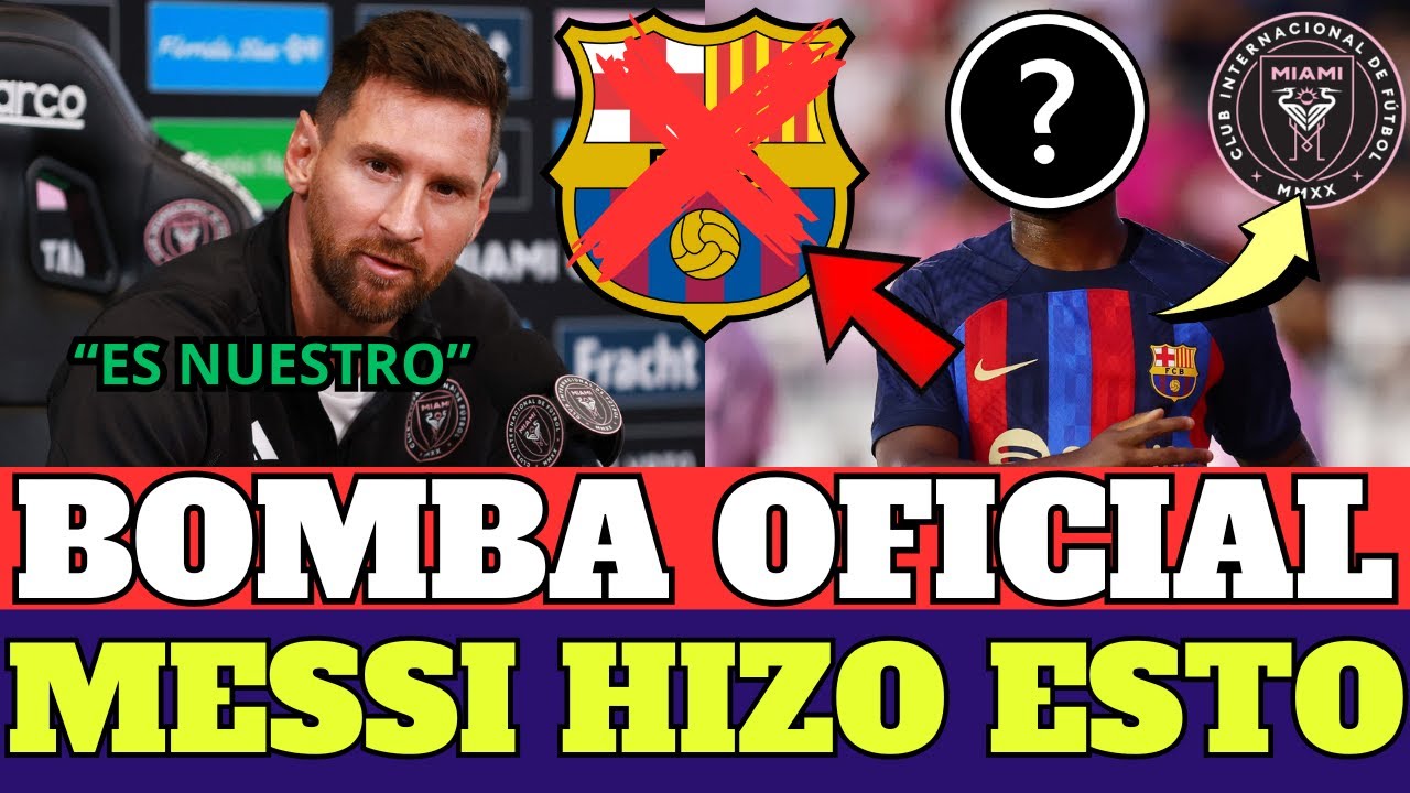 😱🚨¡URGENTE! ¡¿LIONEL MESSI SE CONVIRTIÓ EN ENEMIGO Y SE ROBÓ NUESTRA ...