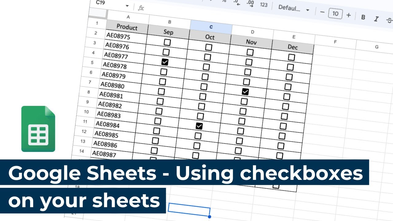 Google Sheets - Using checkboxes - YouTube
