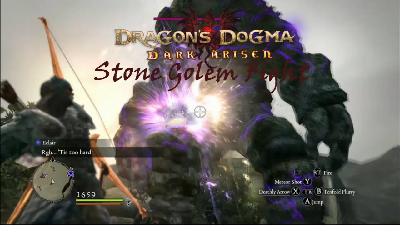 DDDA Stone Golem Fight - YouTube