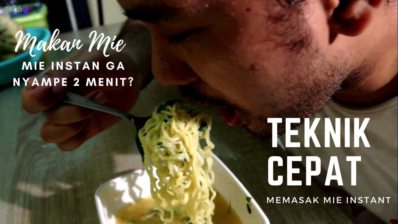 Cara memasak Mie instan dengan api besar hanya 2 menit - YouTube