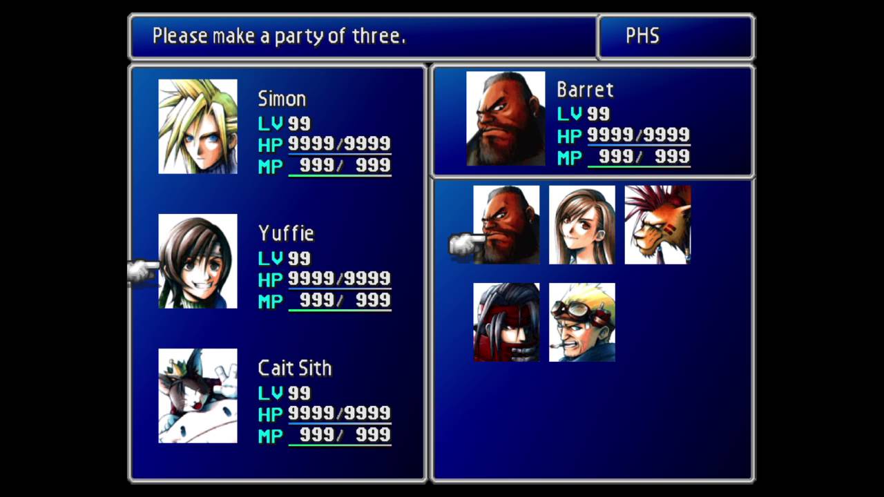 FF7 Master Save File -8 Master Materia Sets-Max Stats - YouTube
