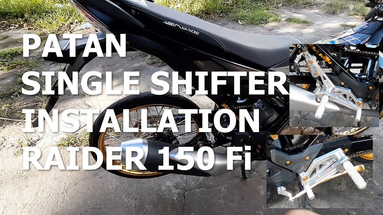 Patan Single Shifter Installation @Raider 150 Fi - YouTube