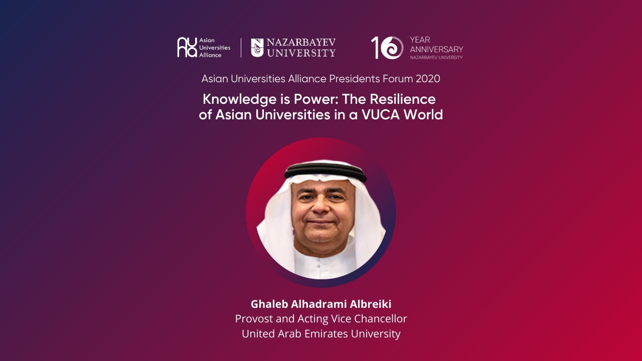 Dr.Ghaleb Alhadrami Albreiki, Provost, Acting Vice Chancellor of the ...